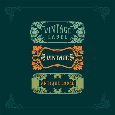 تزیینات به سبک آرت نوو نشان را ست کنید 1619469