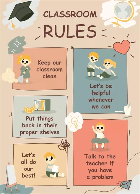 Best 12 Class Rules Classroom Rules Kindergarten Class Rules Back