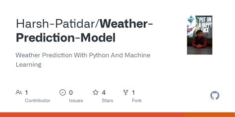 Github Harsh Patidarweather Prediction Model Weather Prediction With Python And Machine Learning