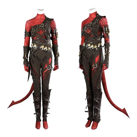 Baldurs Gate 3 Karlach Cosplay Costume Bg3 Womens Uniform Top Level