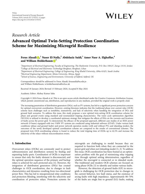 Pdf Optimal Twin Setting Protection Coordination Scheme For Maximizing Microgrid Resilience