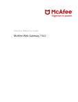 McAfee Web Gateway Interface Reference Guide Manualzz