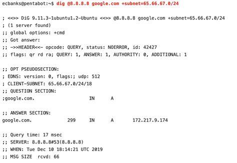 Embedding Client Ip In Dns Requests Edns Client Subnet Ecs Packet Pushers
