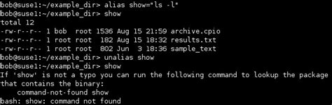 Create Aliases Linux