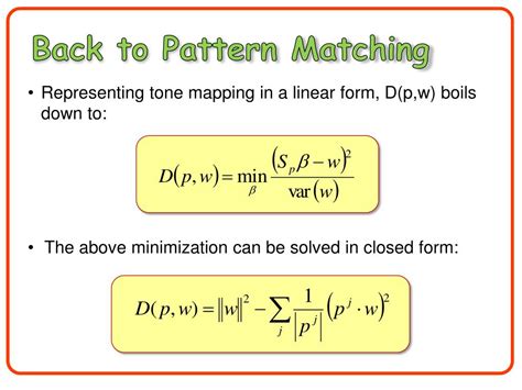 ppt fast pattern matching in non linear tone mapped images powerpoint