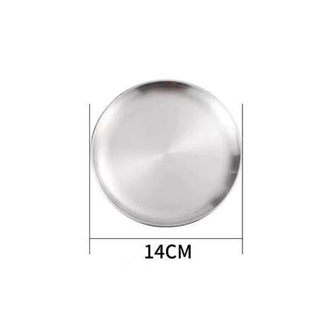 304 จานสแตนเลส สไตล์เกาหลี จานสแตนเลสเกาหลี จานอาหาร จานขนม ถาดสแตนเลส สีทอง สีเงิน หลากหลายขนาด