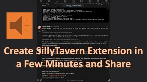 Create And Share Your First SillyTavern Extension YouTube