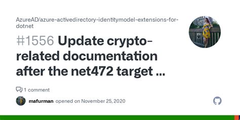 Update Crypto Related Documentation After The Net472 Target Is Added