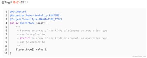 Targetretentiondocumented 注释的作用target Retention Documented 做用 Csdn博客