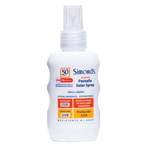 Protector Solar Simonds Spray Fps 50 100 Ml Farmacias Ahumada