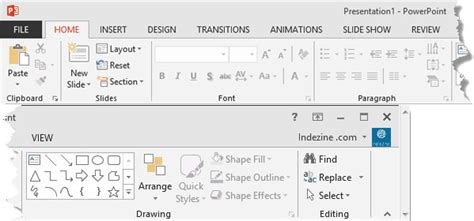 microsoft powerpoint ribbon
