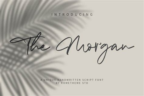 The Morgan Signature Script Font