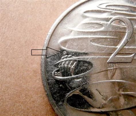 Australia 2010 20c Twenty Cent Platypus Bubble Error Rare Coin 20