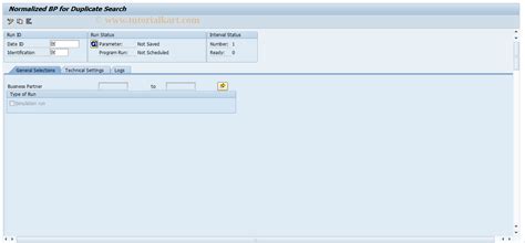 FPNORMBP SAP Tcode Normalized BP For Duplicate Search