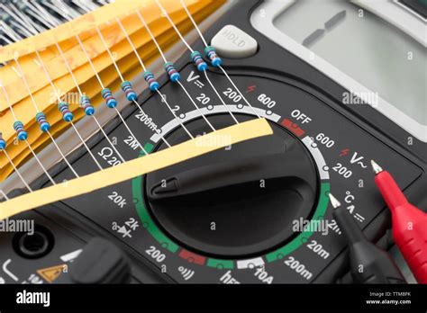 Multimeter Measuring Device On A Light Table Stock Photo Alamy
