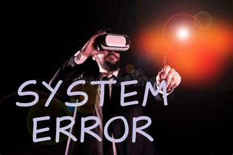 Text Showing Inspiration System Error Business Overview Technological Failure Software Collapse