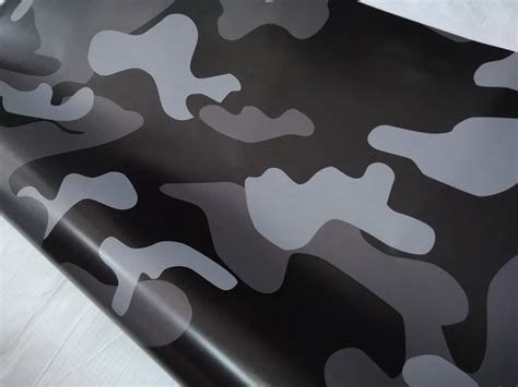 Large Gunmetal Camo Car Wrap Vinyl Air Release Matte Gloss Vinyl Film
