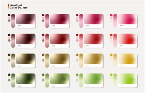 Premium Vector Gradient Colour Palette