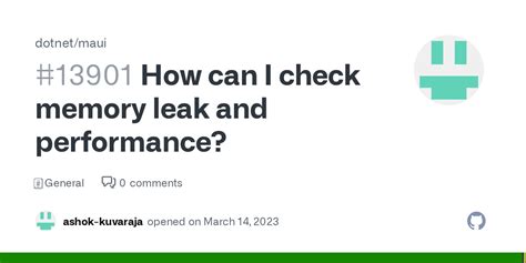 How Can I Check Memory Leak And Performance Dotnet Maui Discussion
