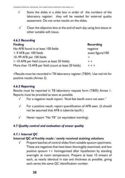 STANDARD OPERATING PROCED