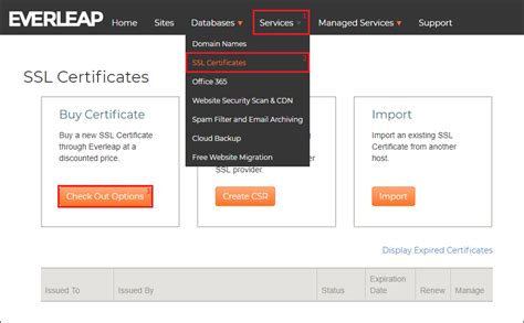 Purchasing And Installing A Ssl Certificate Through Everleap