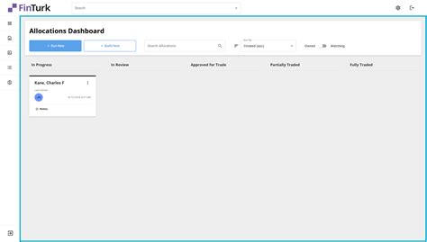 Allocations Dashboard Overview Finturk Allocations Dashboard Overview Finturk