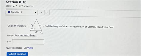 solved section 8 1bscore 2 7 2 7 ﻿answeredgiven the