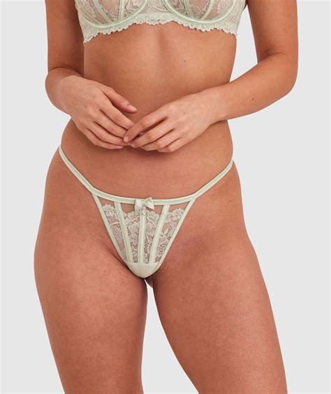 Bras N Things Bethany String Olive