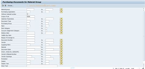 ME3C SAP Tcode Outline Agreements By Material Group