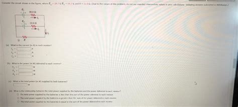 Solved Consider The Circut Shown In The Figure Where Chegg Com