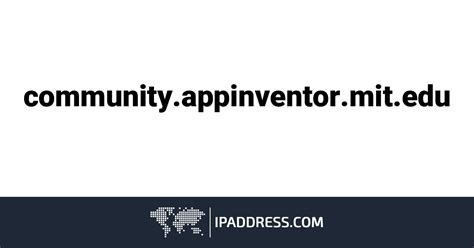 Mit App Inventor Community The App