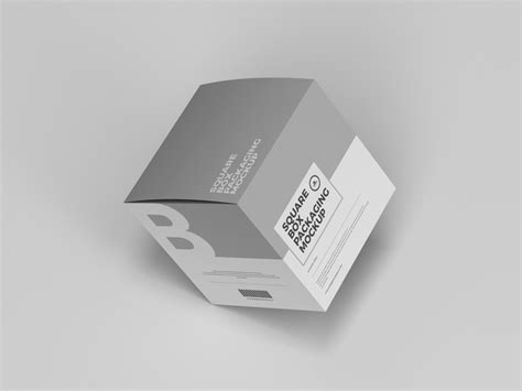 Free Cube Box Packaging Mockup Free Mockup Zone