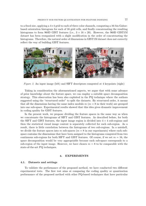 product sub vector quantization for feature indexing