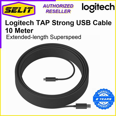 Logitech Tap Strong Usb Cable Extended Length Superspeed Gbps Cables Selit Trading Selit