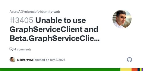 Unable To Use Graphserviceclient And Betagraphserviceclient Simultaneously · Issue 3405