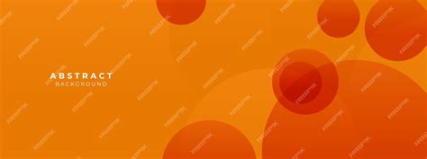 Premium Vector Modern Abstract Orange Background Elegant Circle Shape