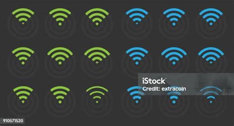 Wifi 아이콘 설정 무선 신호 0명에 대한 스톡 벡터 아트 및 기타 이미지 0명 개념 개체 그룹 Istock
