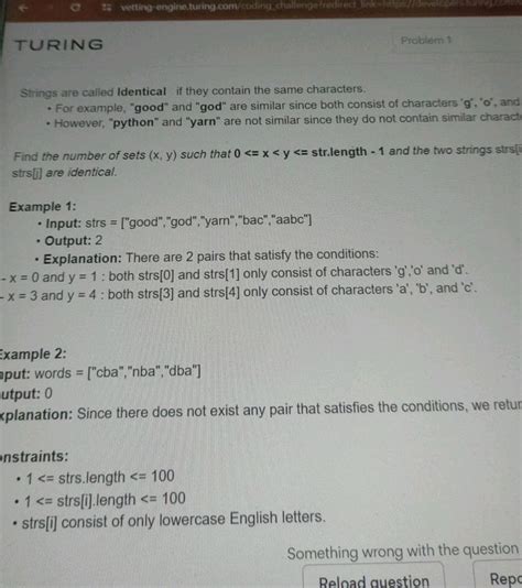 TURING Problern 1 Strings Are Called StudyX