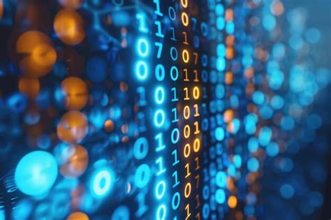 Digital Transformation Concept Binary Code Premium Ai Generated Image