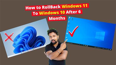 How To Rollback Windows 11 To Windows 10 After 6 Months YouTube