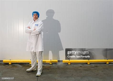 Jamie Keeble Co Founder Of Heck Sausages Poses For Photographs At