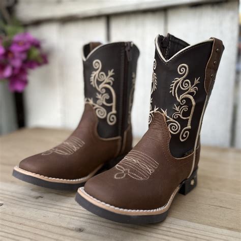 Da 704 Cafe Botas Vaqueras Para Niñas Botas Vaqueras Niños Bota
