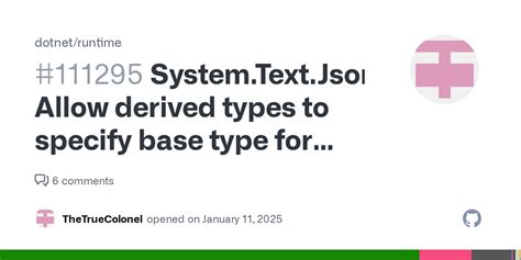 Systemtextjson Allow Derived Types To Specify Base Type For Polymorphic Serialization · Issue