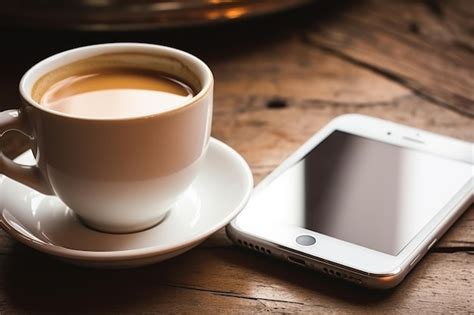 Smartphone Displaying Blank Screen On Plain Background For Optimal