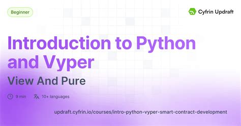 Video Favorites View And Pure Introduction To Python And Vyper