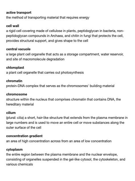 Ch 3 Key Terms Concepts Of Biology Pdf Cell Membrane Cell