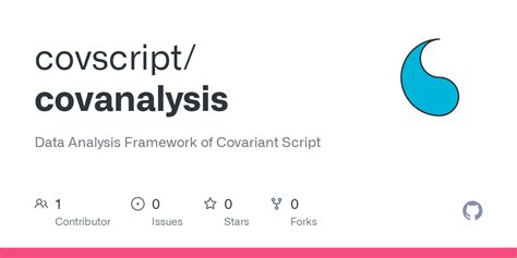 GitHub Covscript Covanalysis Data Analysis Framework Of Covariant Script