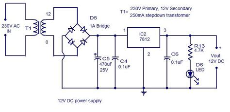 12 Volt 10 Smps Power Supply Circuit Diagram