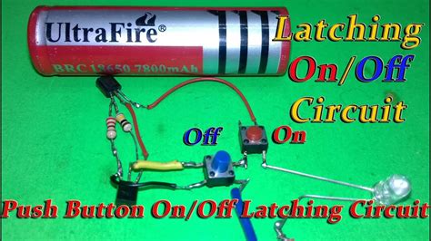 How To Make Push Button Onoff Latching Circuit Toggle Latching Switch Diy Latching Circuit