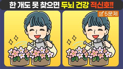 틀린그림찾기 👍두뇌발달 아이큐 향상을 위해 잠든 뇌를 깨우세요두뇌훈련집중력 인지력 향상100세 두뇌건강 치매예방